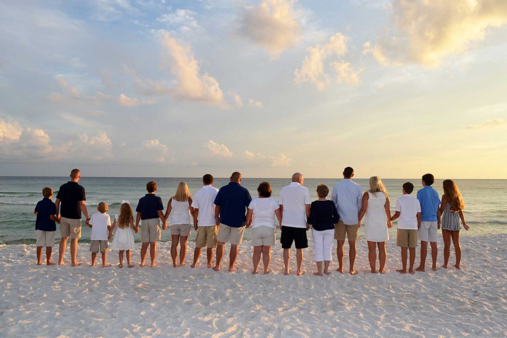 Sunset Large Group Photos Panama City Beach, Destin, Ft Walton & Miramar